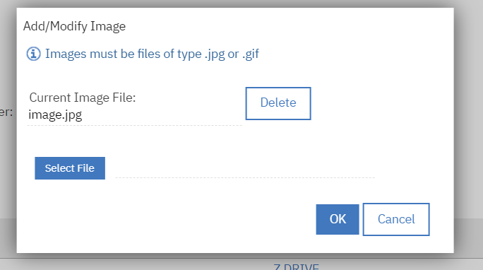 Add/Modify Image: Is it possible to change the picture format extension that Maximo will accept ...
